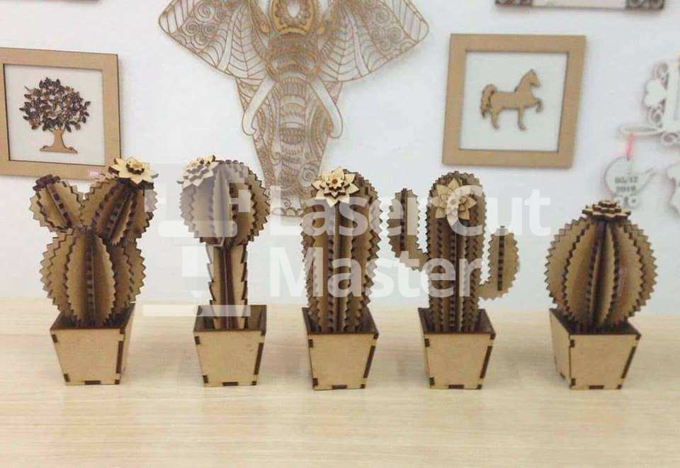 Cactus Laser Cut File - Laser Cut Master