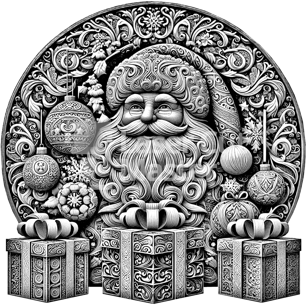 Santa Claus laser engraving | Laser Cut Master