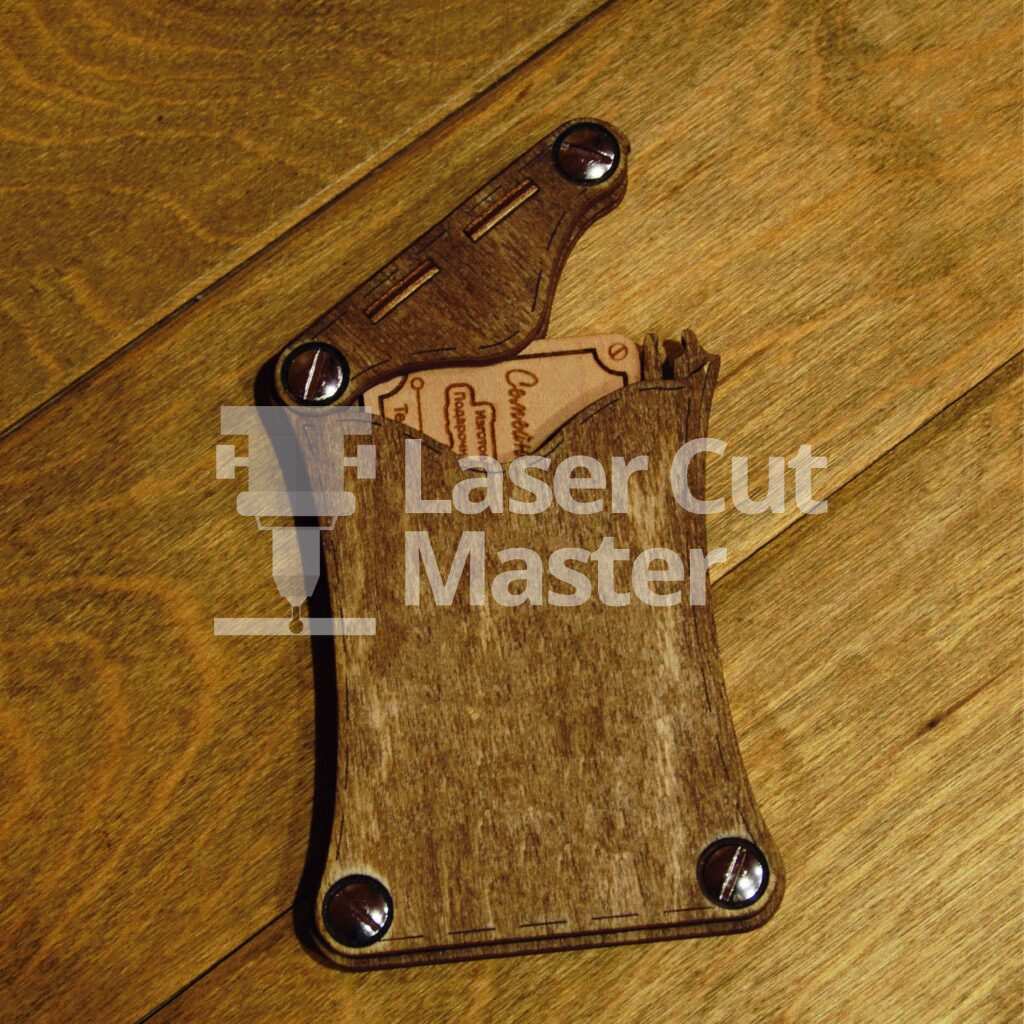 Card holder with embroidery Laser Cut File | Laser Cut Master