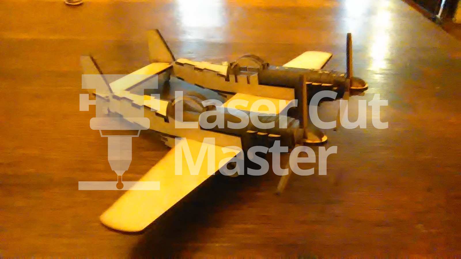 Mustang plane Laser Cut File | Laser Cut Master